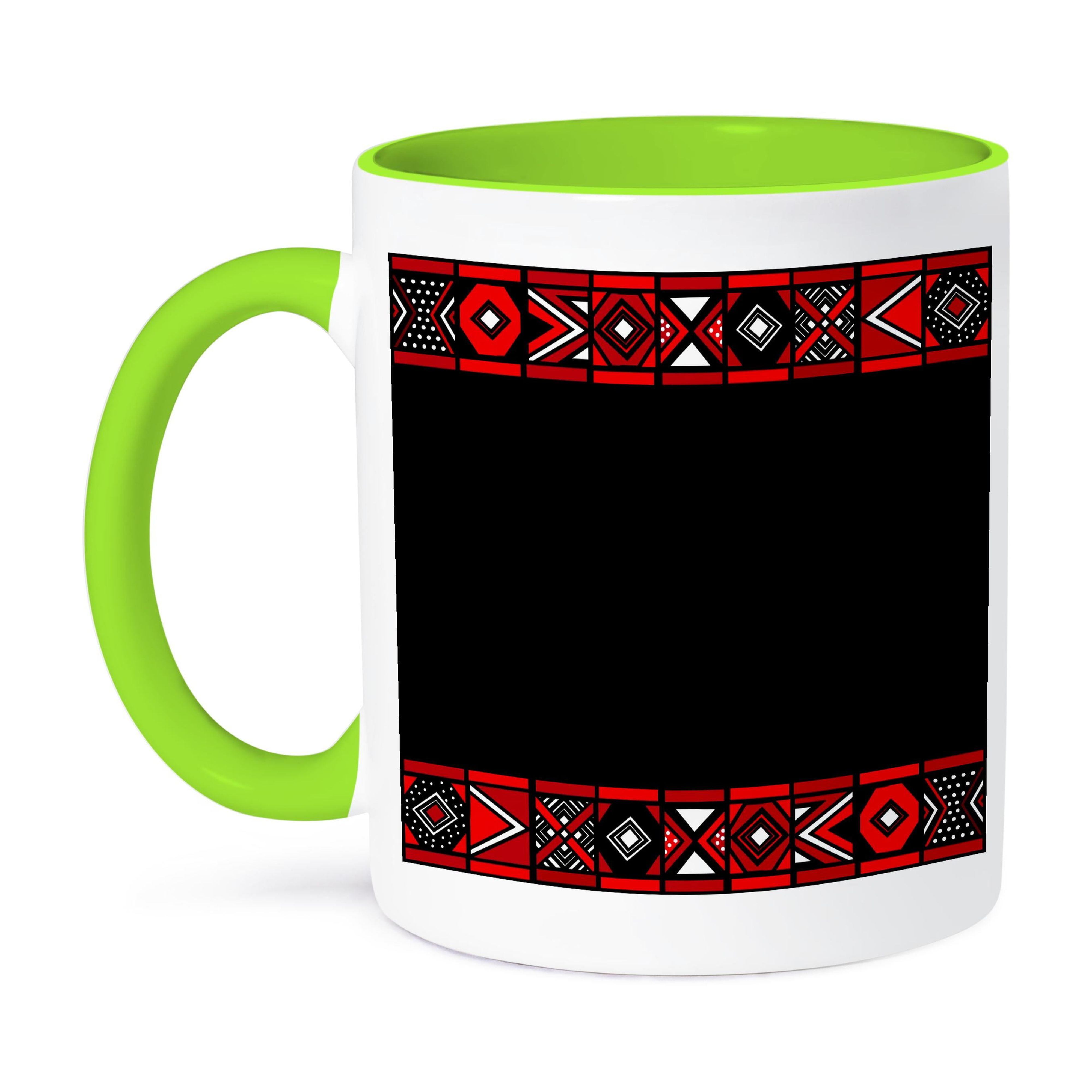 3dRose, Red and Black African Pattern - Art of Africa Inspired by Zulu ...