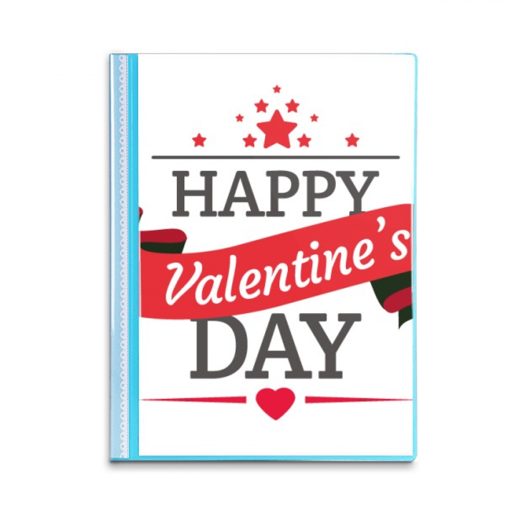 Red and Black Happy Valentine's Day Book Sheet Protectors Portfolio ...