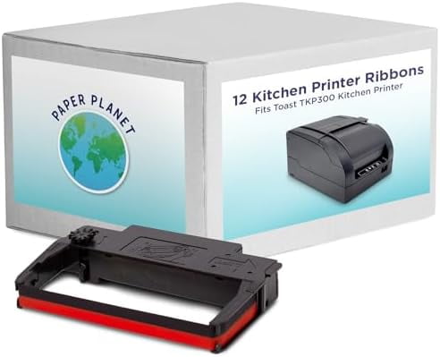 Red and Black Ink Printer Ribbons for Toast TKP300 Kitchen Printer by Paper Planet | Compatible ...
