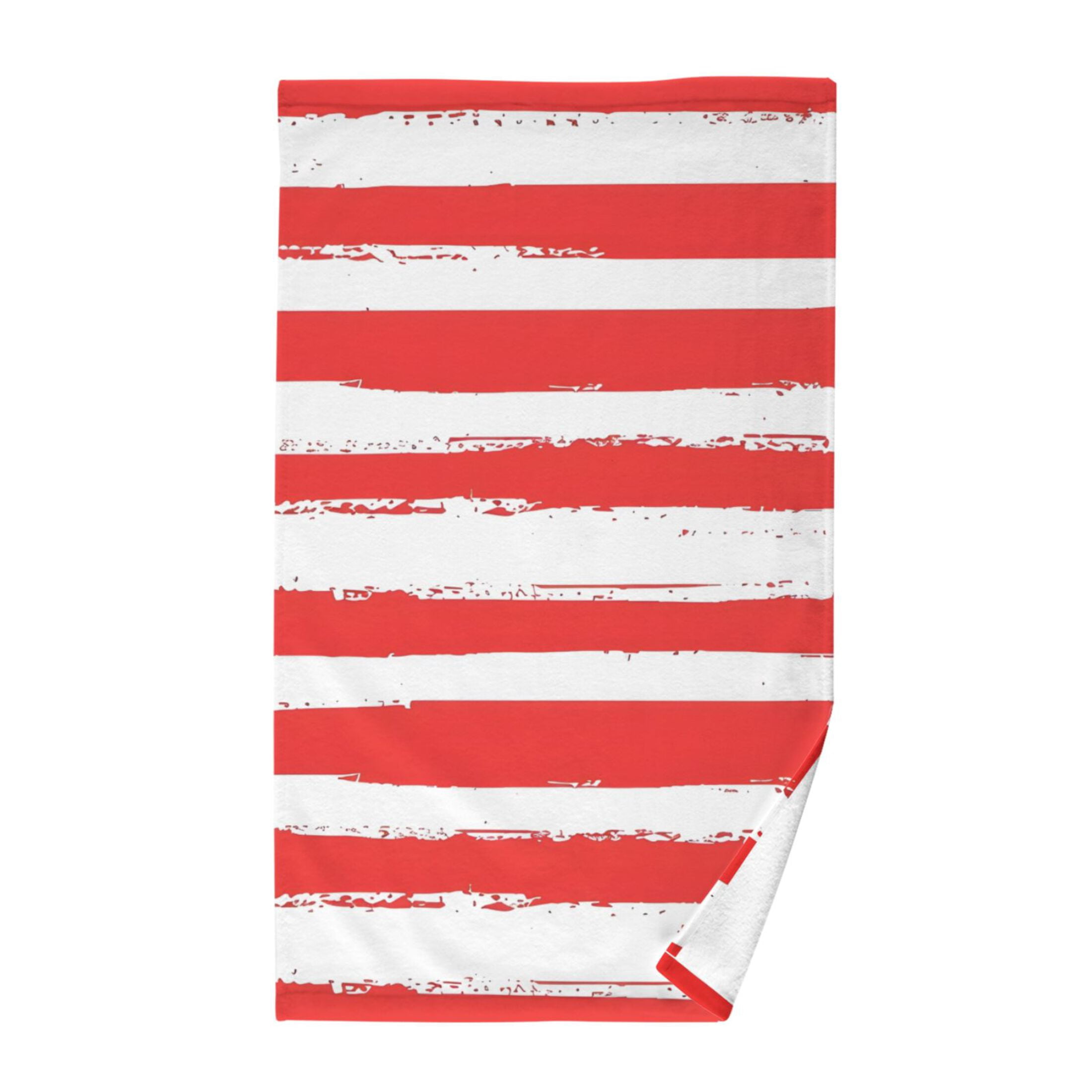 Red and White Stripes Cotton Face Towels Absorbent Hand Towel Soft ...
