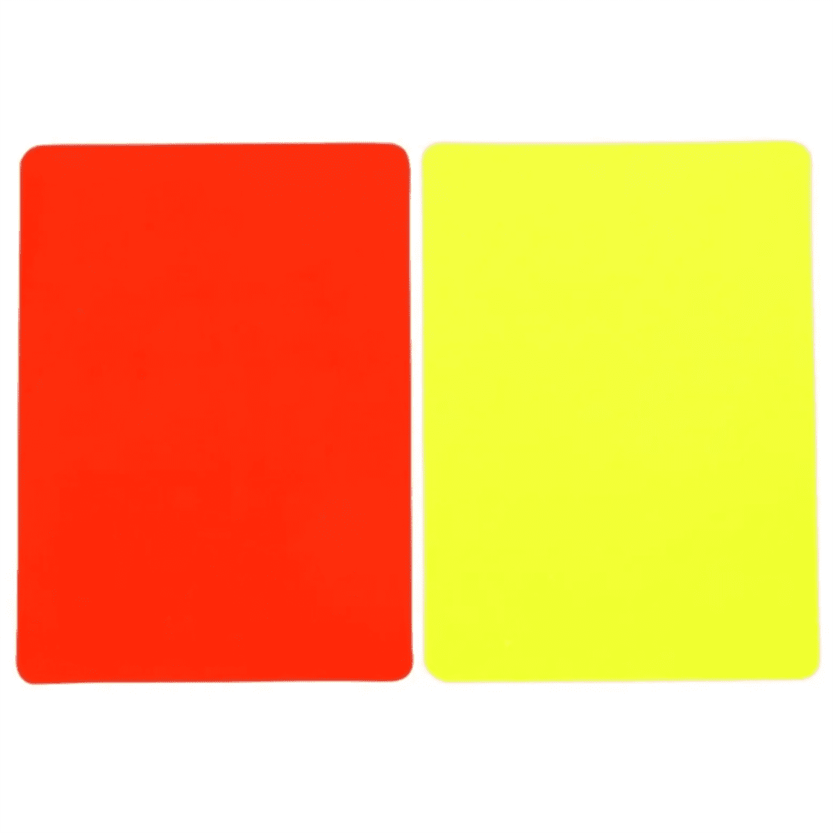 Red and Yellow Cards Set for Referee in Football Match. Soccer Referee ...