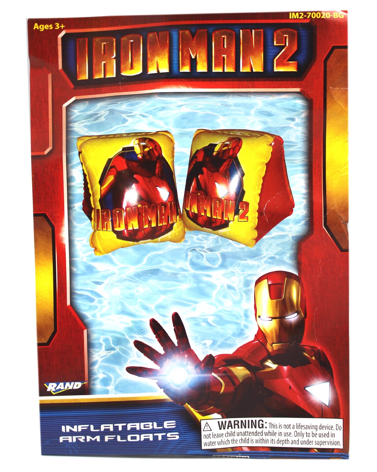Red and Yellow Colored Iron Man 2 Kids Pool Arm Floaties - Walmart.com