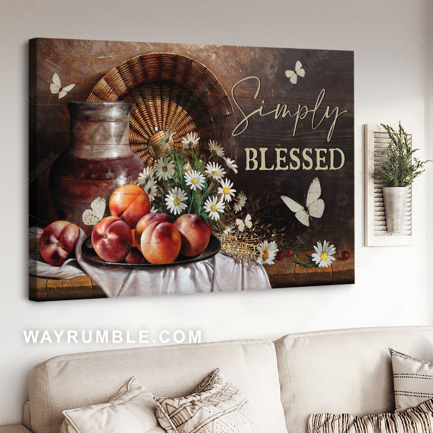 Red apple, Daisy vase, Still life painting, Simply blessed - Jesus ...