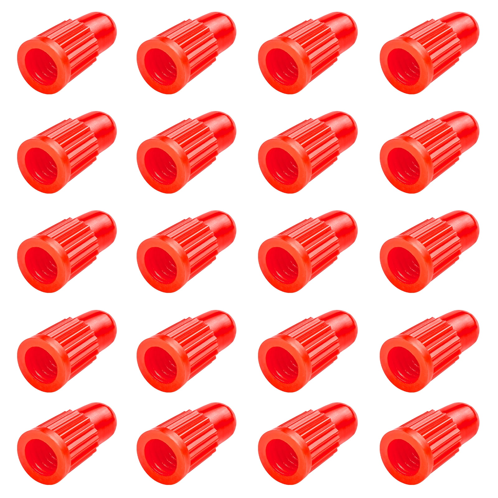 Red bike tire caps presta valve stem caps plastic valve stem covers ...
