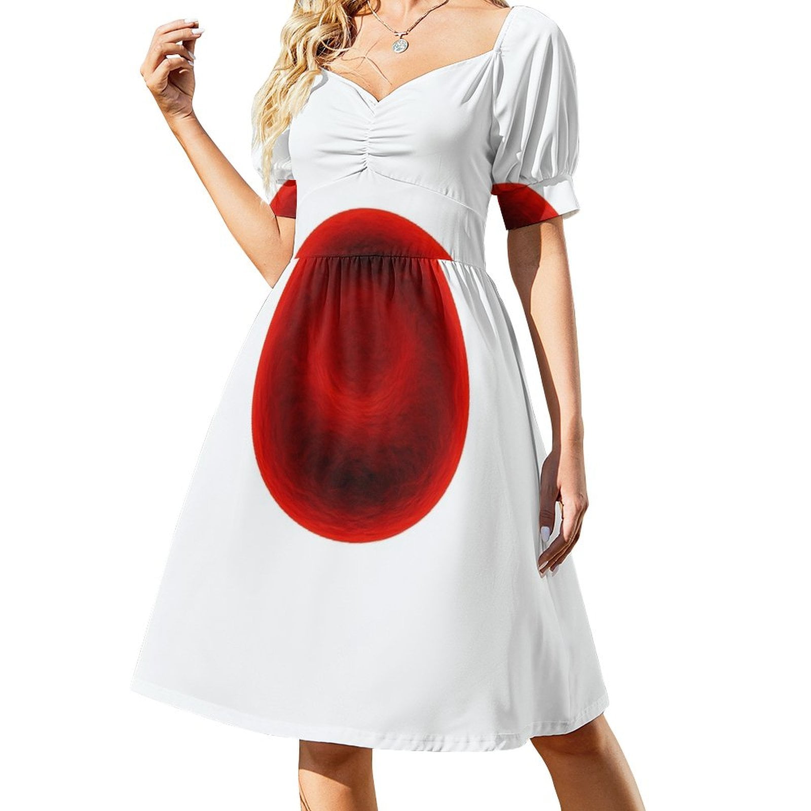 Red blood cell Sleeveless Dress Casual dresses evening dress - Walmart.com