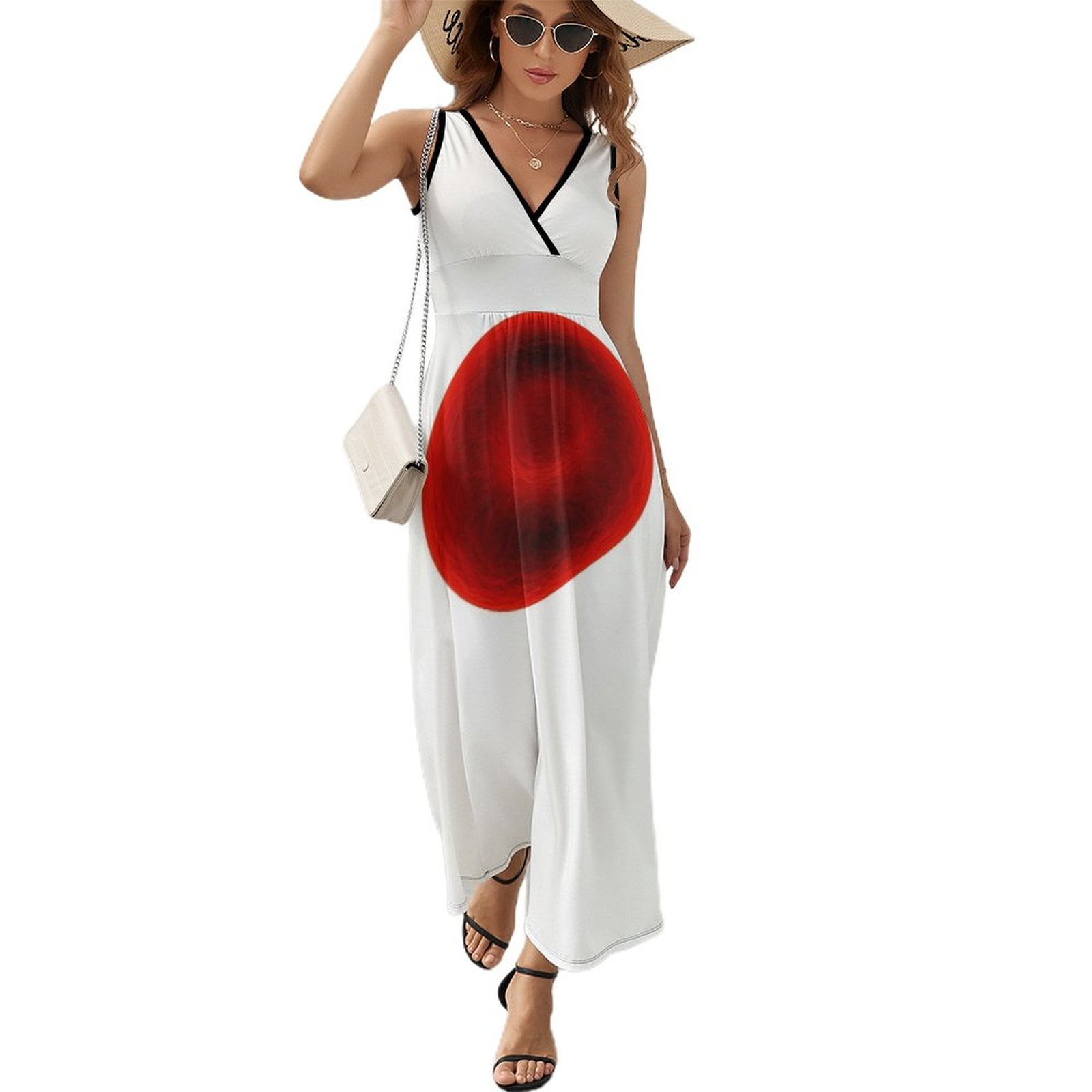 Red blood cell Sleeveless Dress women's summer dresses 2025 summer ...