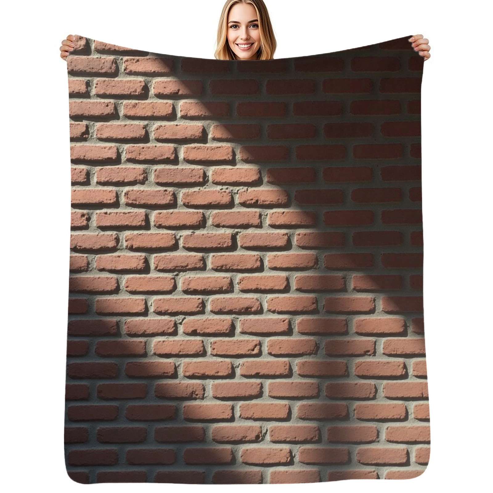 Red brick wall, Brick Stone wall Flannel Blankets Soft Throw Blanket ...