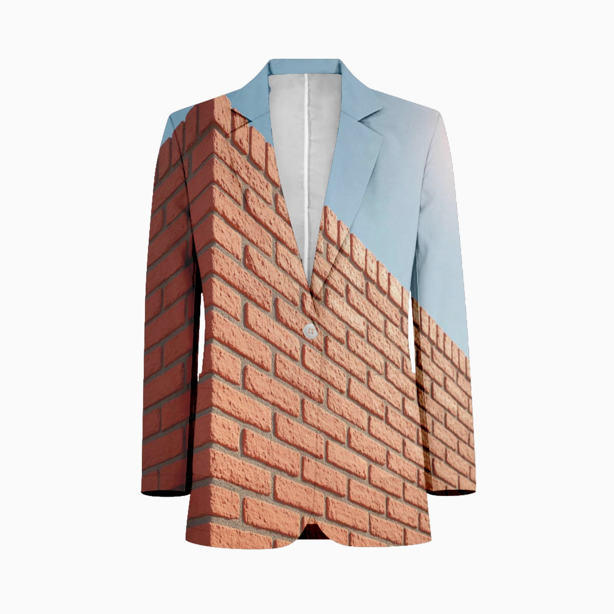 Red brick wall, Brick Stone wall Sunlight Mens Suits Shawl Collar Slim ...
