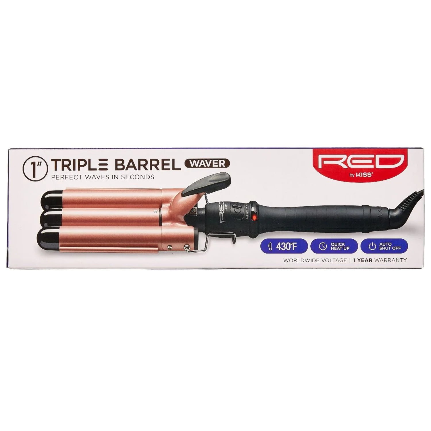 Red by KISS Triple Barrel Waver 1 CIT100 - Walmart.com