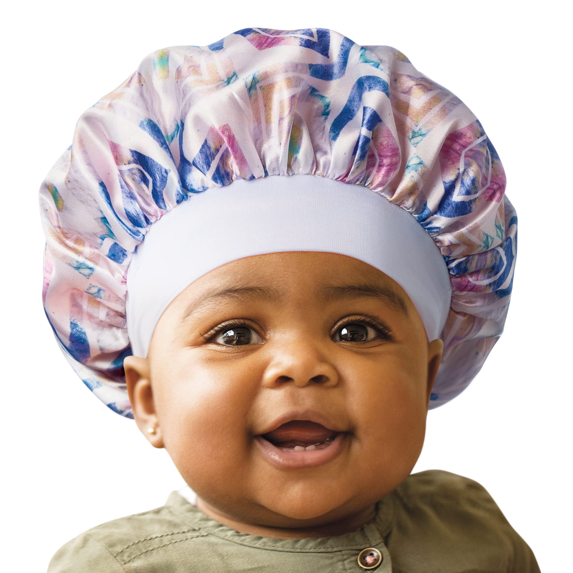 Red by Kiss Baby Satin Bonnet Sleep Caps Hair Wraps Hair Bonnet (Purple ...