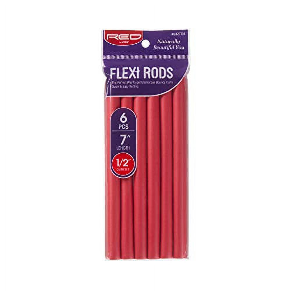 Red by Kiss Flexi Rods - Heatless Hair Curler for 90S Glamorous Bouncy ...