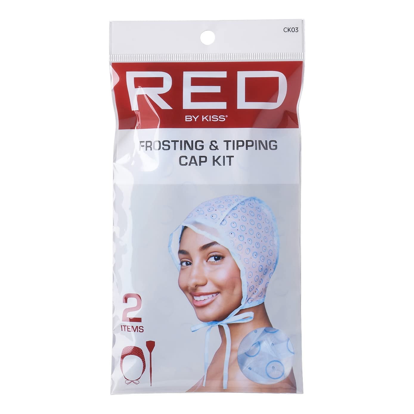 Red by Kiss Hair Dye Coloring and Highlighting Kit Frosting and Tipping ...