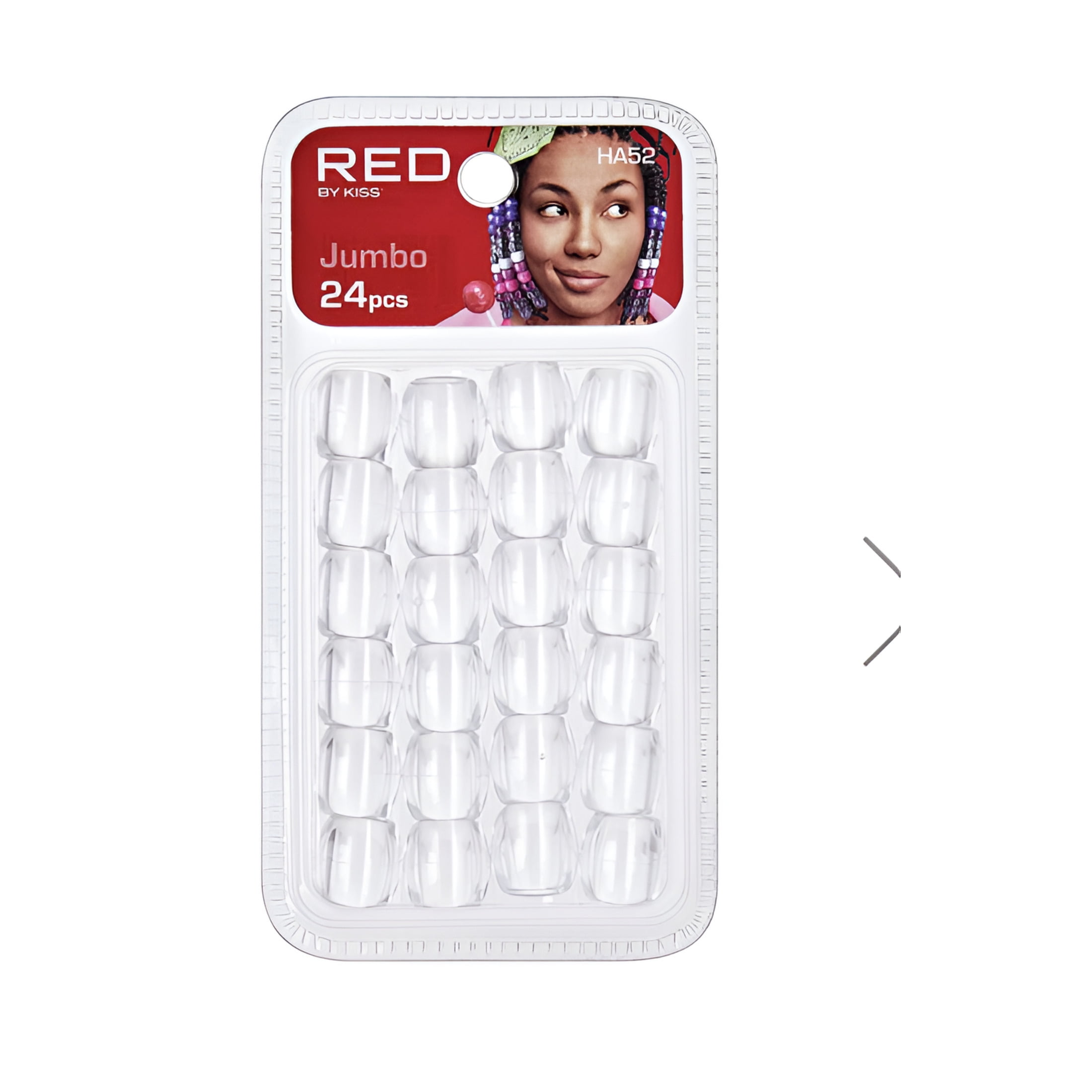 Red by Kiss Jumbo Hair Beads - Walmart.com