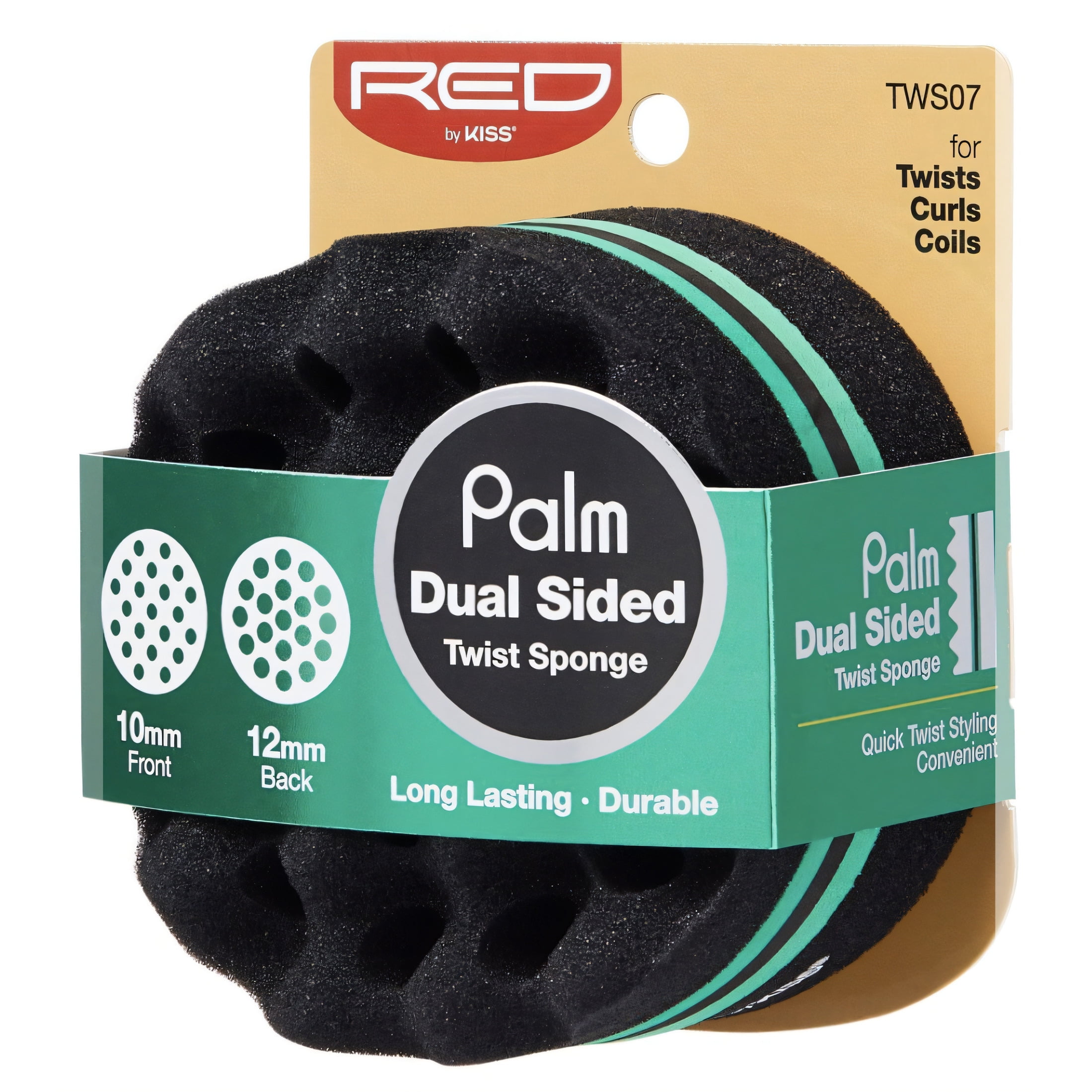 Red by Kiss Palm Dual Sided Twist Sponge #Tws07 - Walmart.com