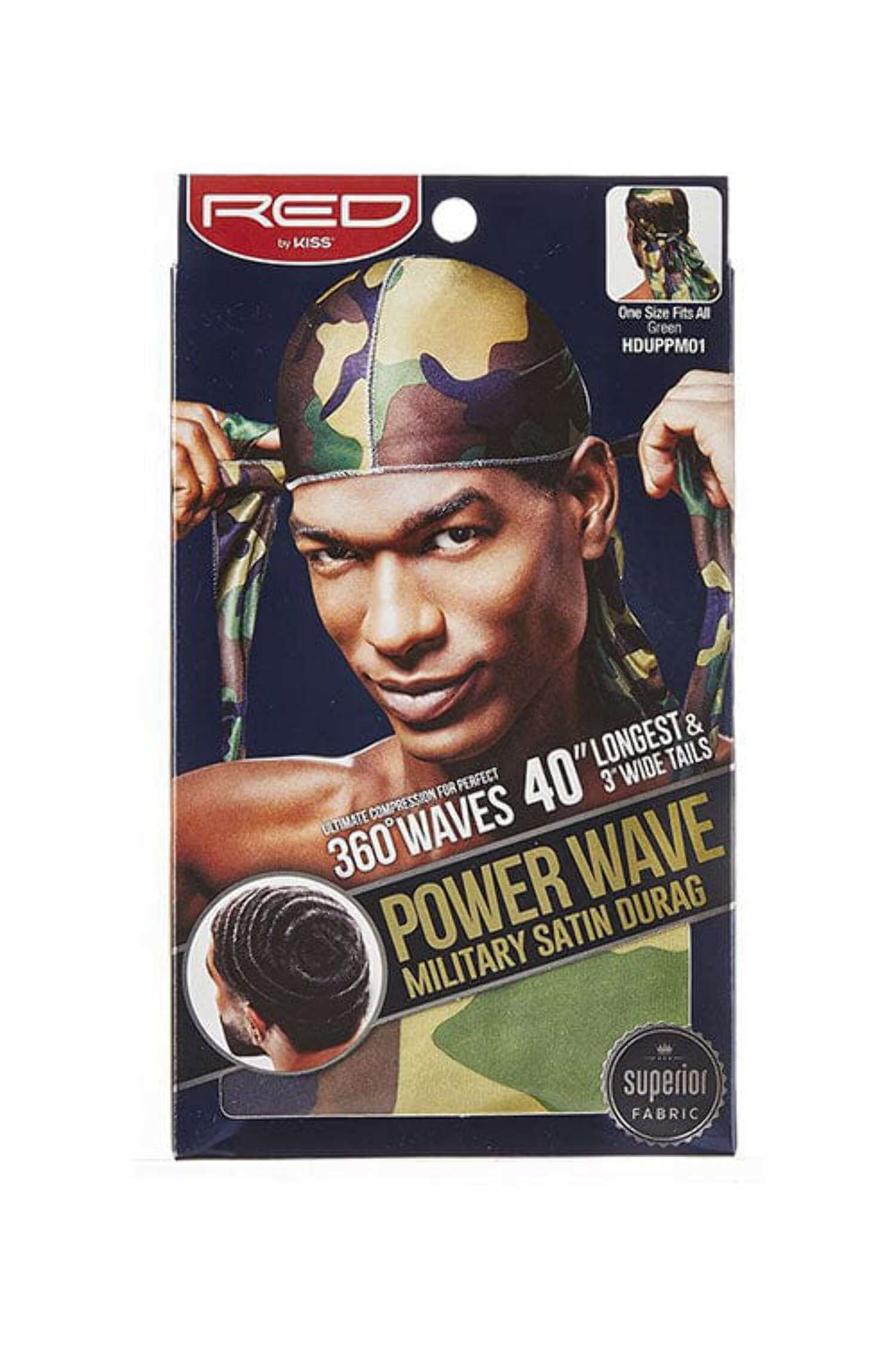 Red by Kiss Power Wave Military Satin Durag Green HDUPPM01 - Walmart.com