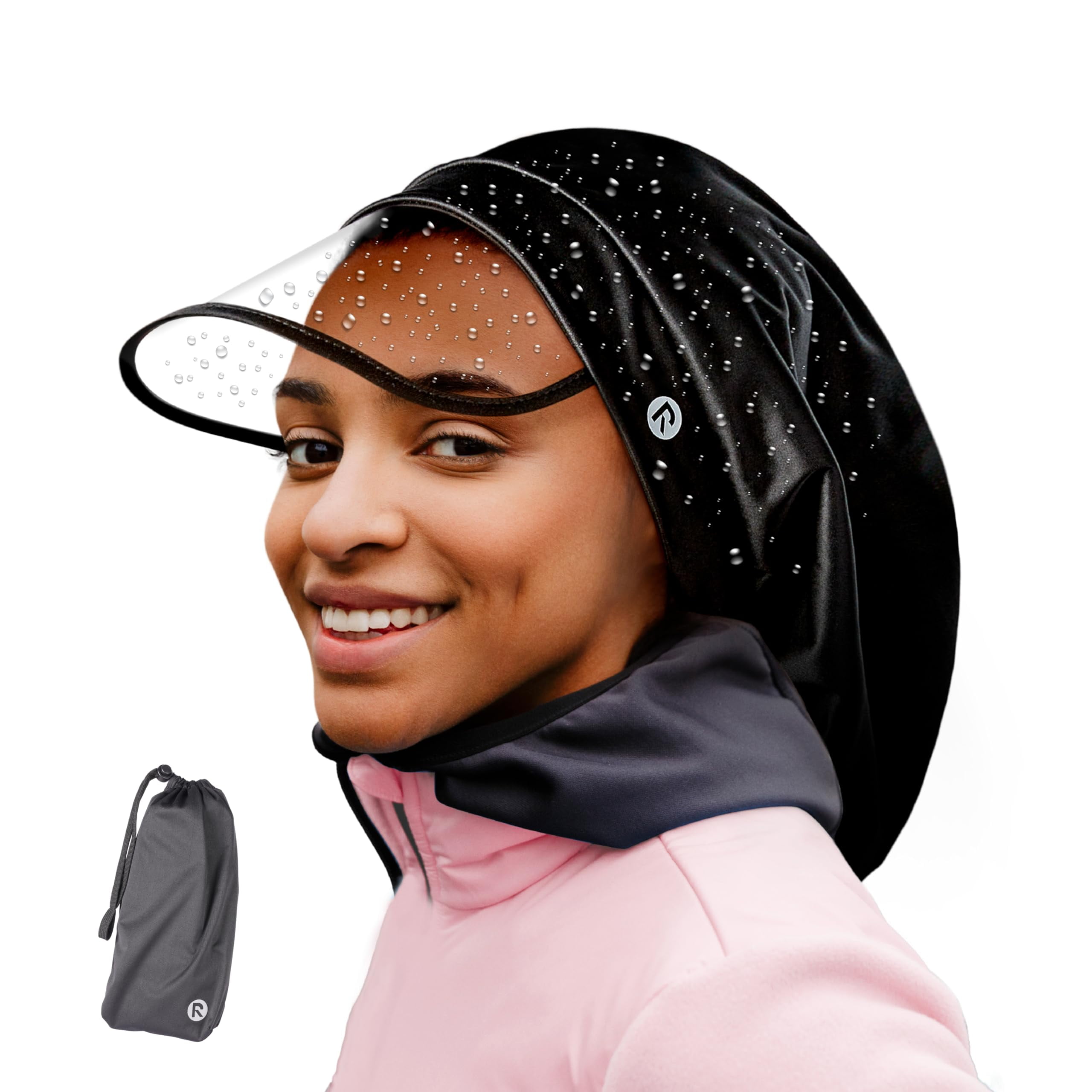 Red by Kiss Premium Satin Lined Rain Cap, 100% Waterproof Hair ...