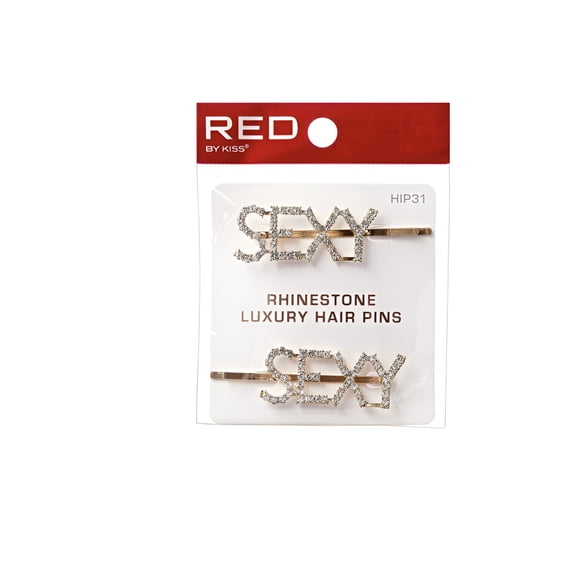 Red by Kiss Rhinestone Letter Bob Pins #Hip31 - Walmart.com