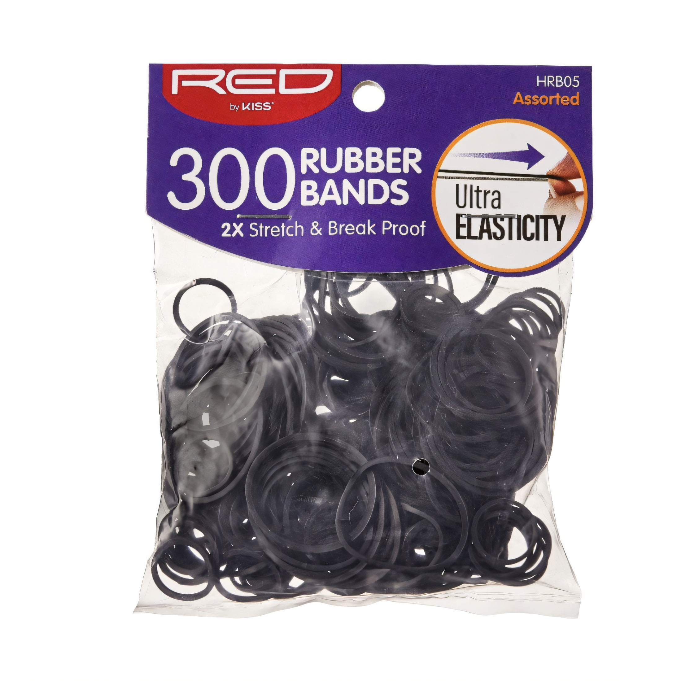 Red by Kiss Rubberband Assorted 300-piece #Hrb05 - Walmart.com