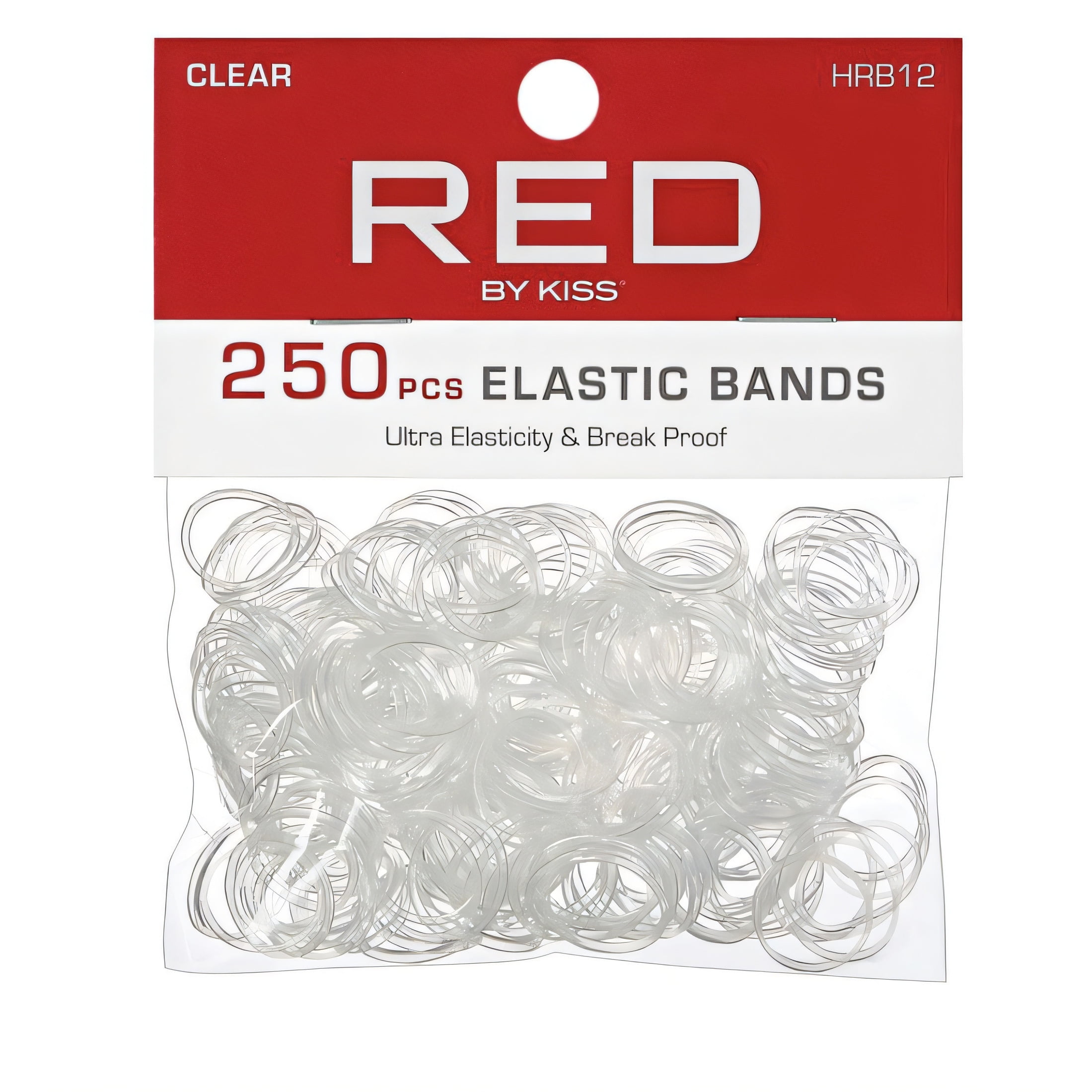 Red by Kiss Rubberband Clear 250-piece #Hrb12 - Walmart.com