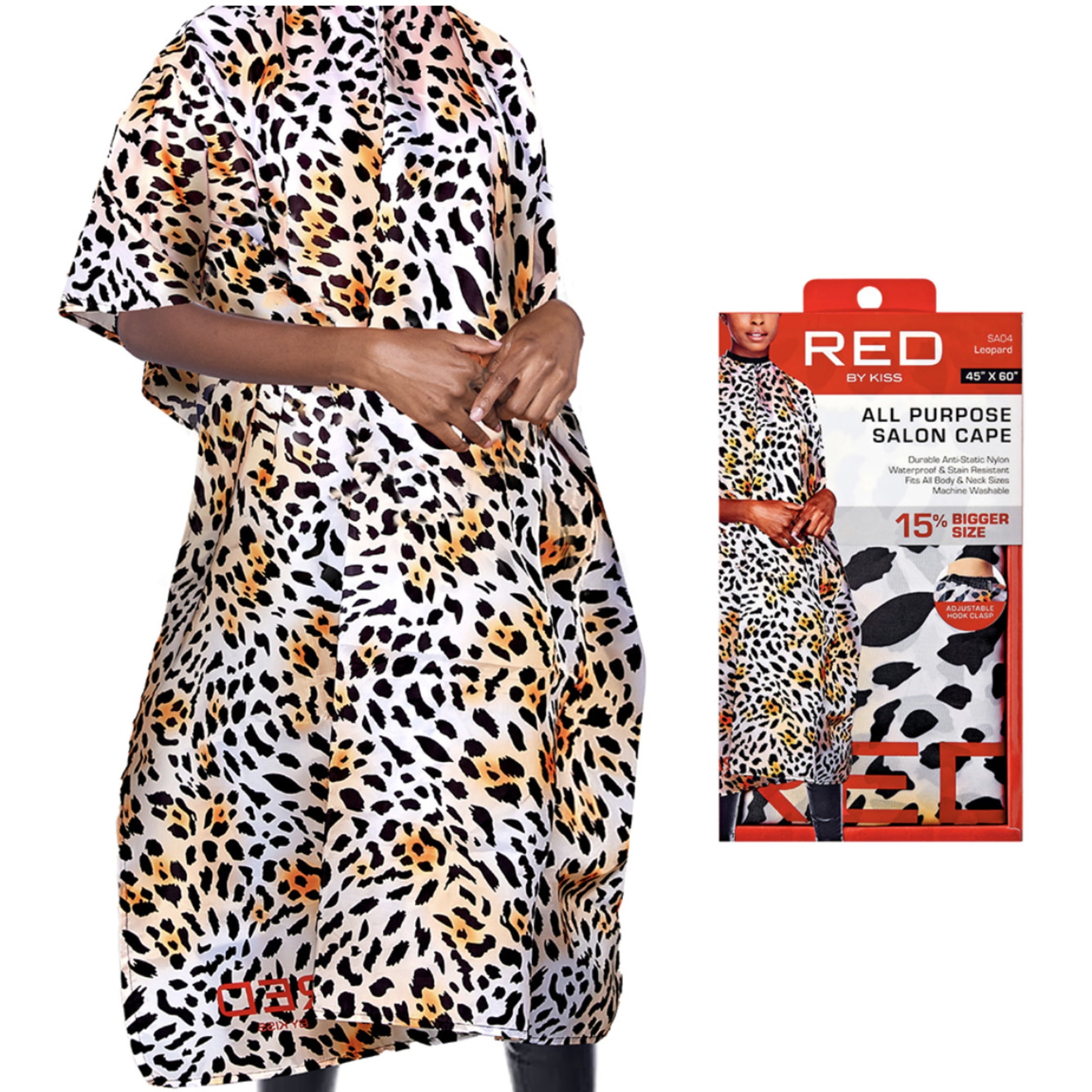 Red by Kiss Salon All Purpose Salon Cap Leopard Nylon #Sa04 - Walmart.com