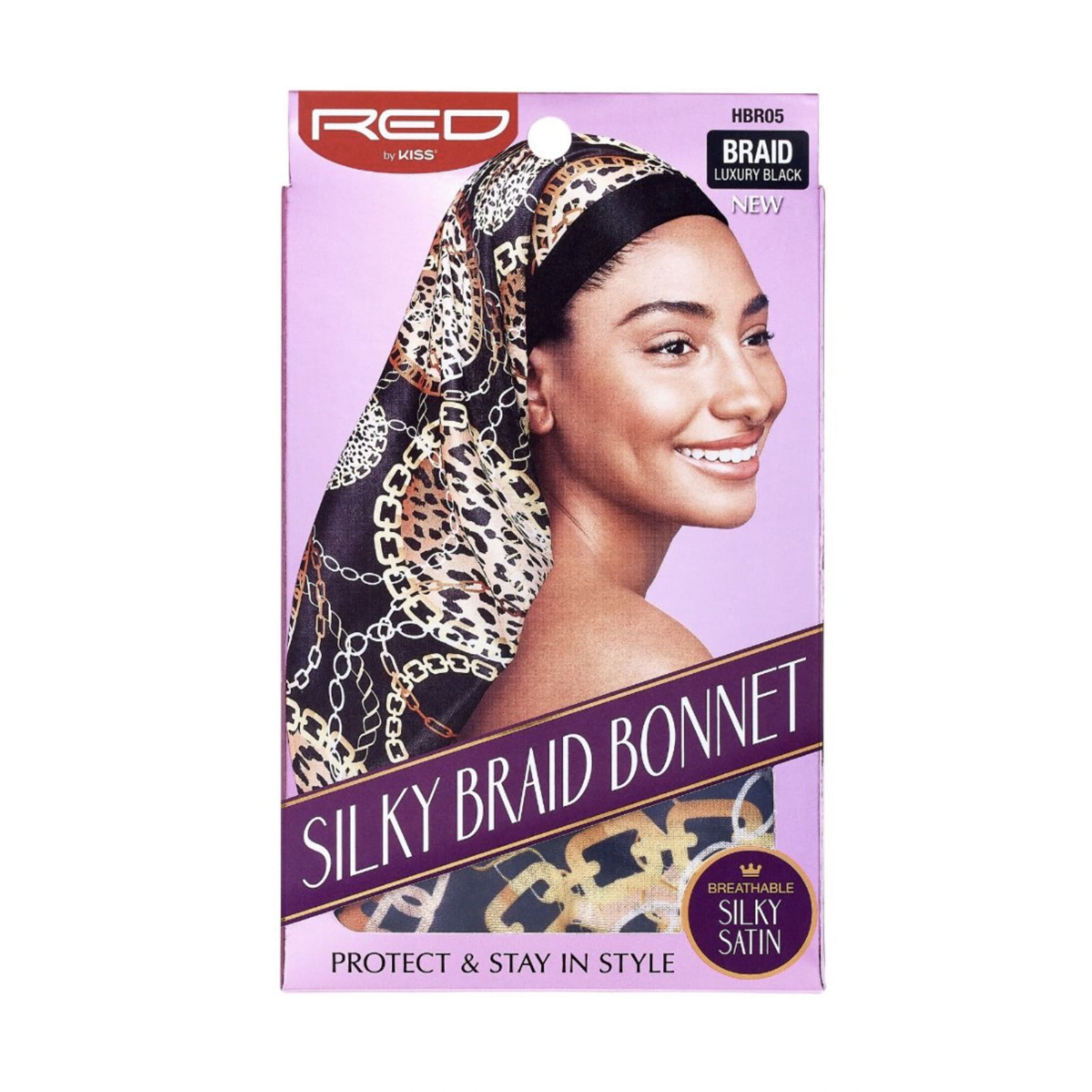 Red by Kiss Silky Satin Braid Bonnet Leo/Lux Black #HBR05 - Walmart.com