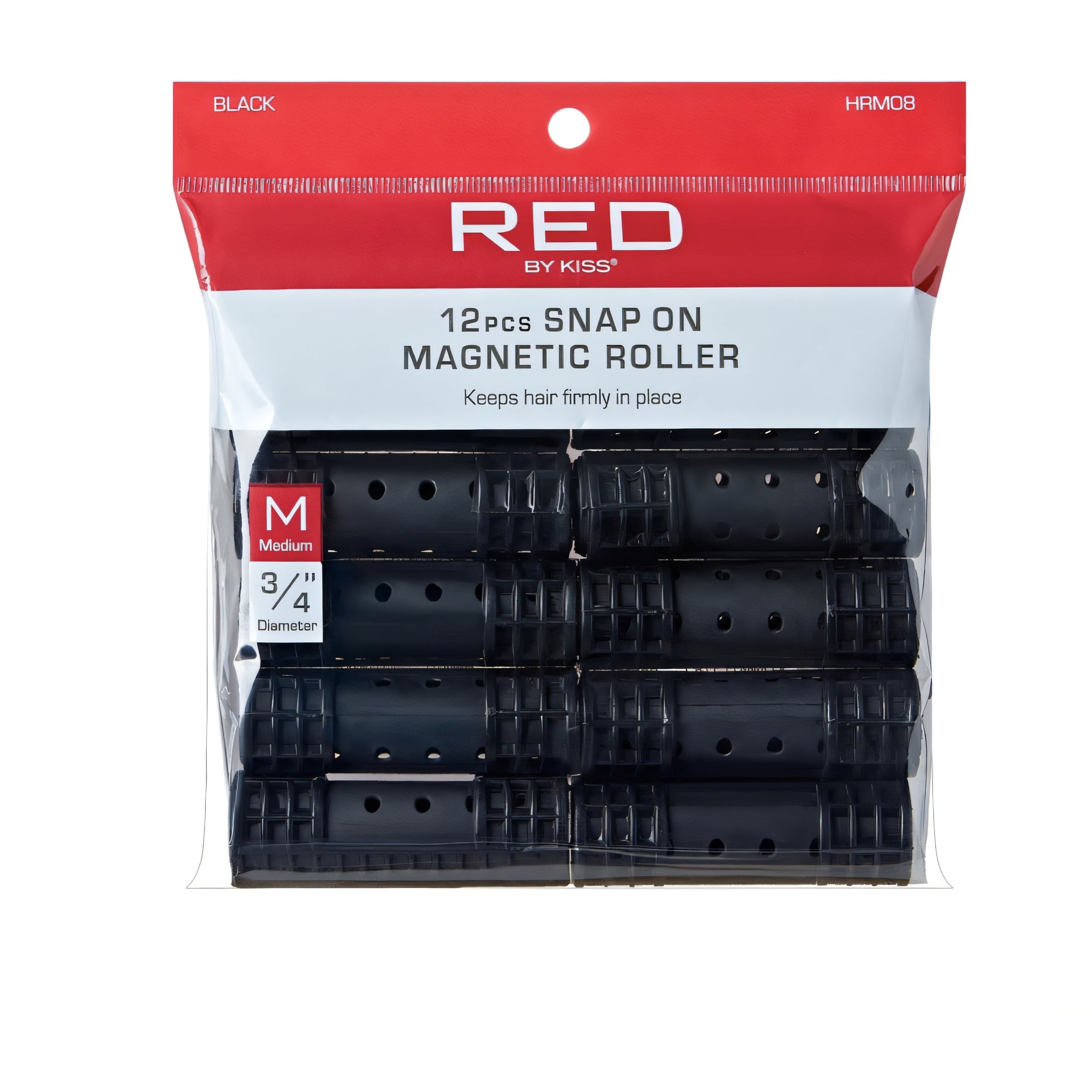Red by Kiss Snap on Magnetic Rollers - Walmart.com