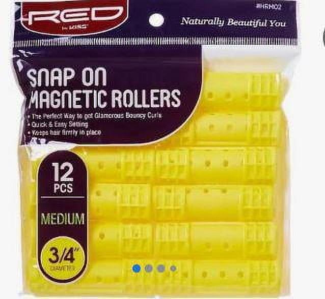 Red by Kiss Snap on Magnetic Rollers - Walmart.com