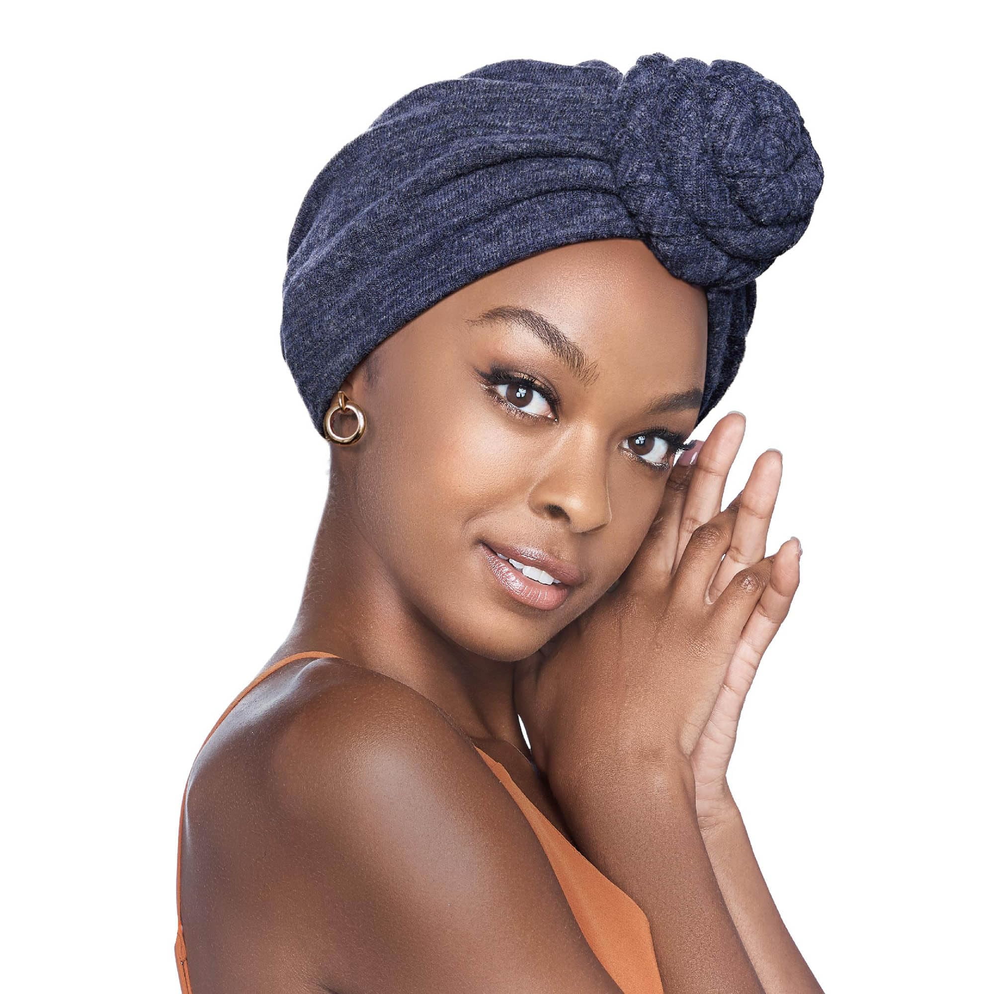 Red by Kiss Sweater Knit Turban – Quick & Easy Styling, Satin-Lined ...