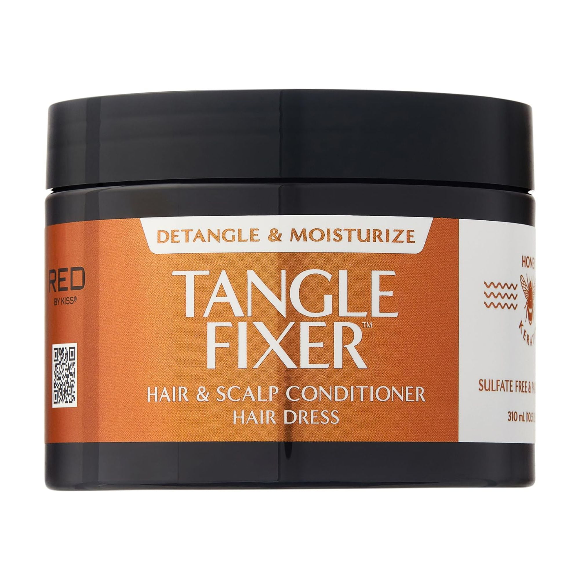 Red by Kiss Tangle Fixer with Honey & Keratin, Sulfate-Free Hair & Scalp Conditoner Hair Dress ...