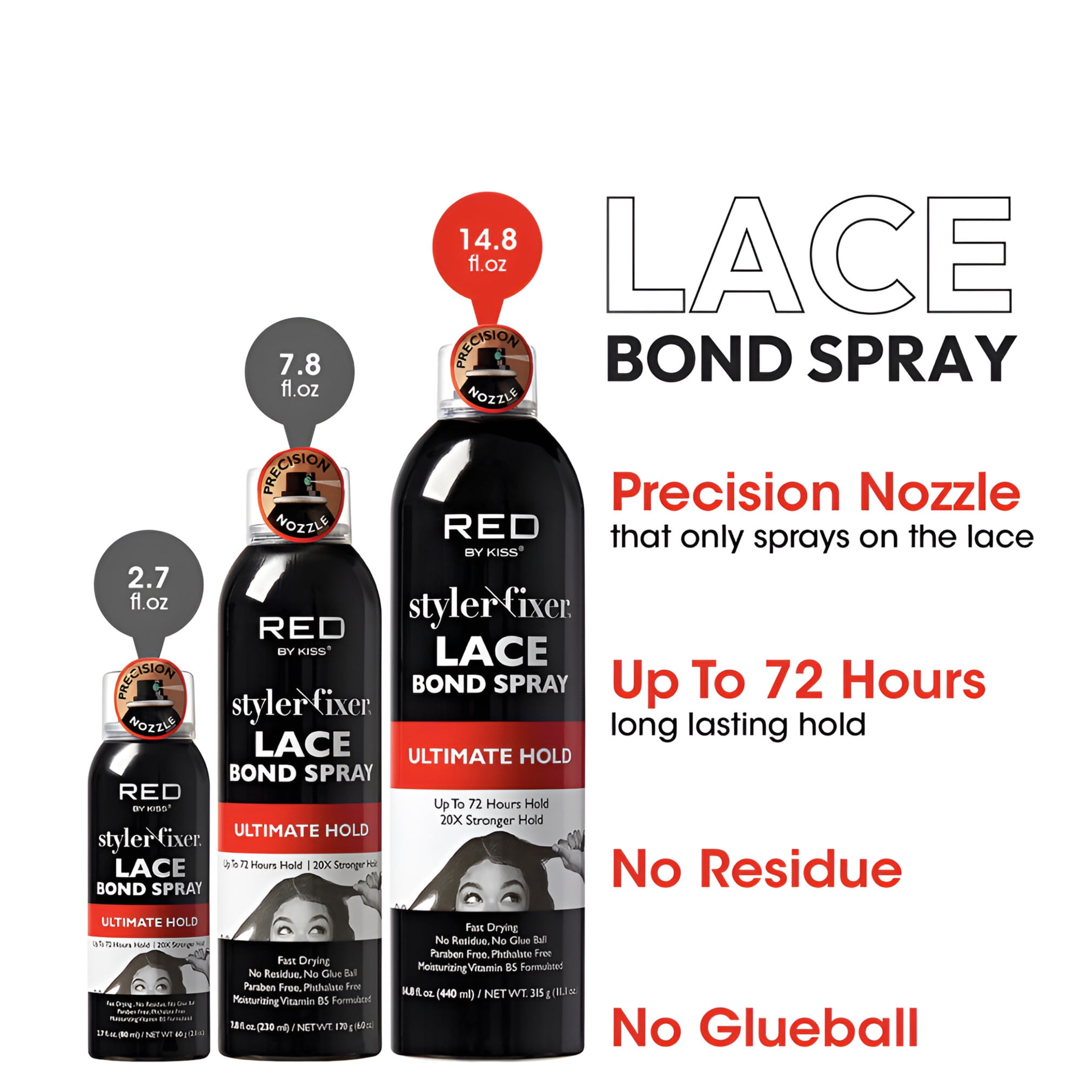 Red by Kiss Ultimate Lace Bond Spray 7.8 oz #ALU02 - Walmart.com
