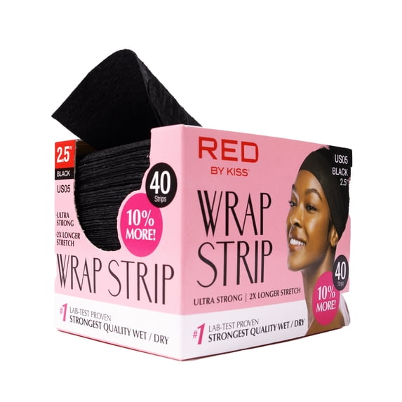 Red by Kiss Wrap Strip, Ultra Strong 2X Longer Stretch, 40 Strips (1 ...