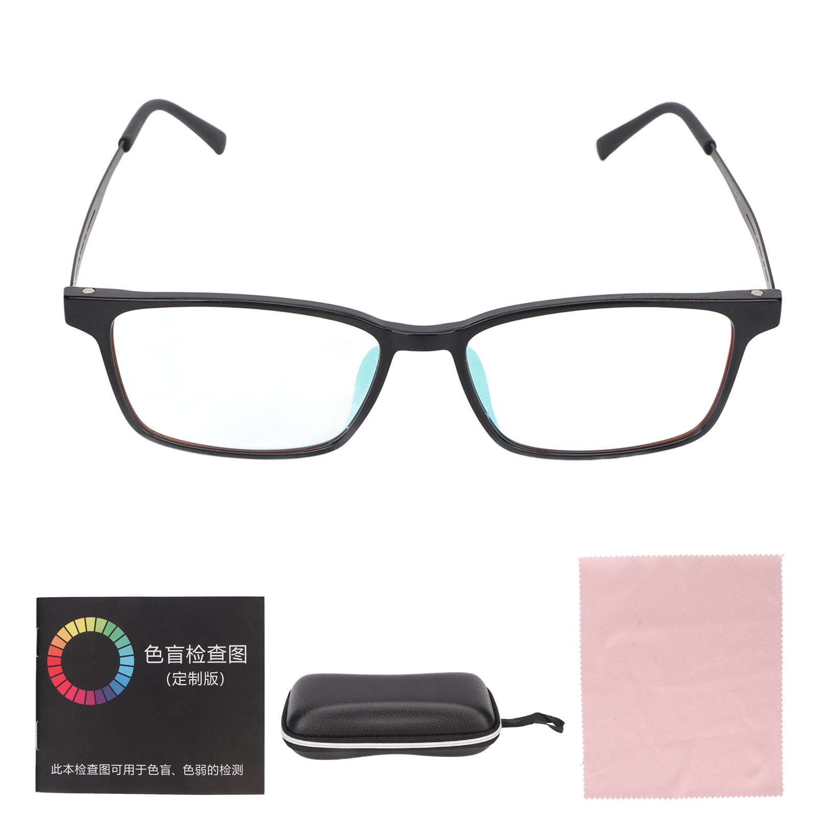 Red-green color blindness glasses for men and women with black frames ...