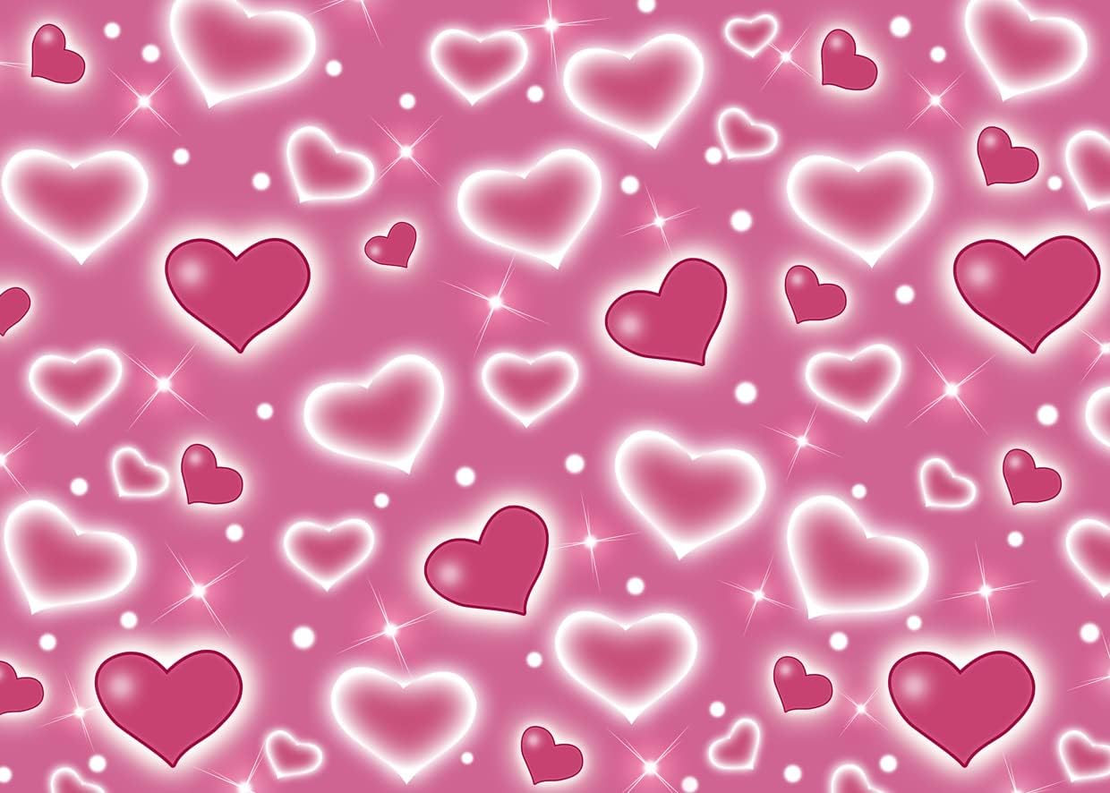Red heart-shaped background fabric, 90s style photography backdrop ...