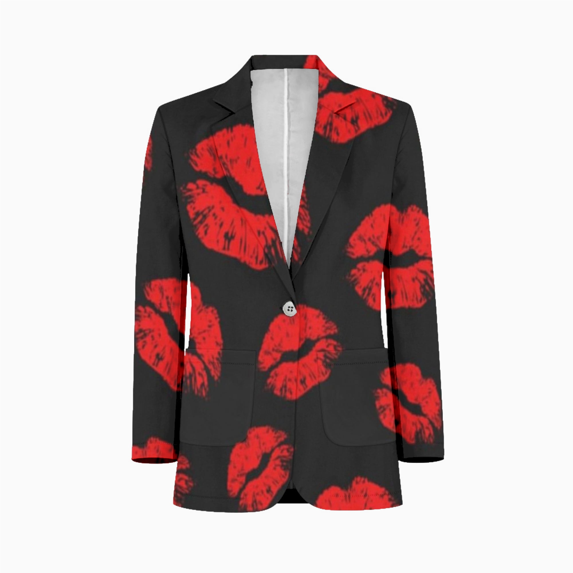 Red lips Mens Suits Shawl Collar Slim Fit Suit Mens Groom Jacket ...