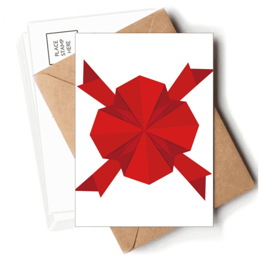 Red mas Decoration Origa Postcards Envelopes Blank Note Cards Mailing ...