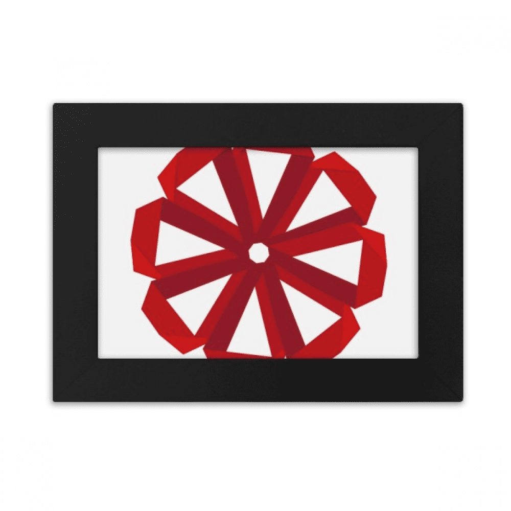 Red mas Flower Origa Desktop Photo Frame Ornaments Picture Art Painting ...