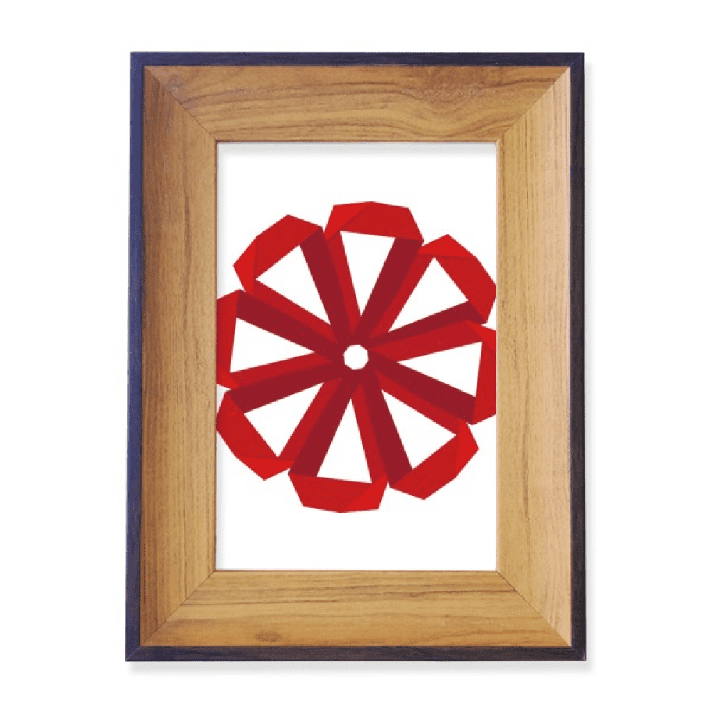 Red mas Flower Origa Photo Frame Exhibition Display Art Desktop ...
