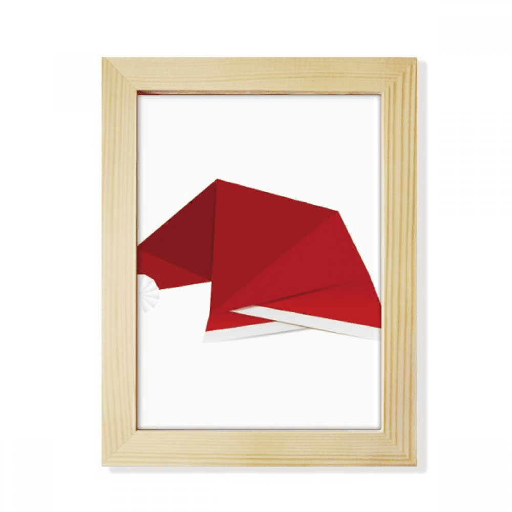 Red mas Hat Origa Desktop Adorn Photo Frame Display Art Painting Wooden ...