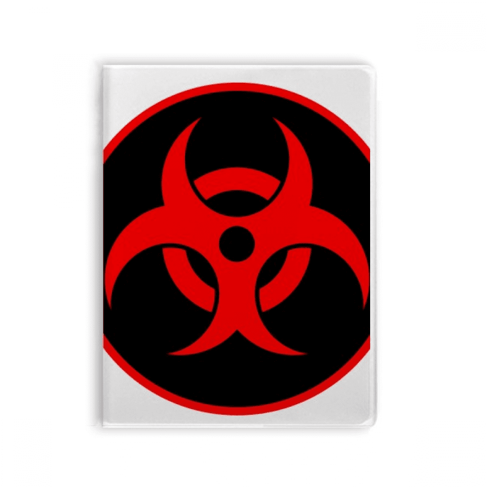 Red nuclear Checal Radiation Symbol Notebook Gum Cover Diary Soft Cover ...