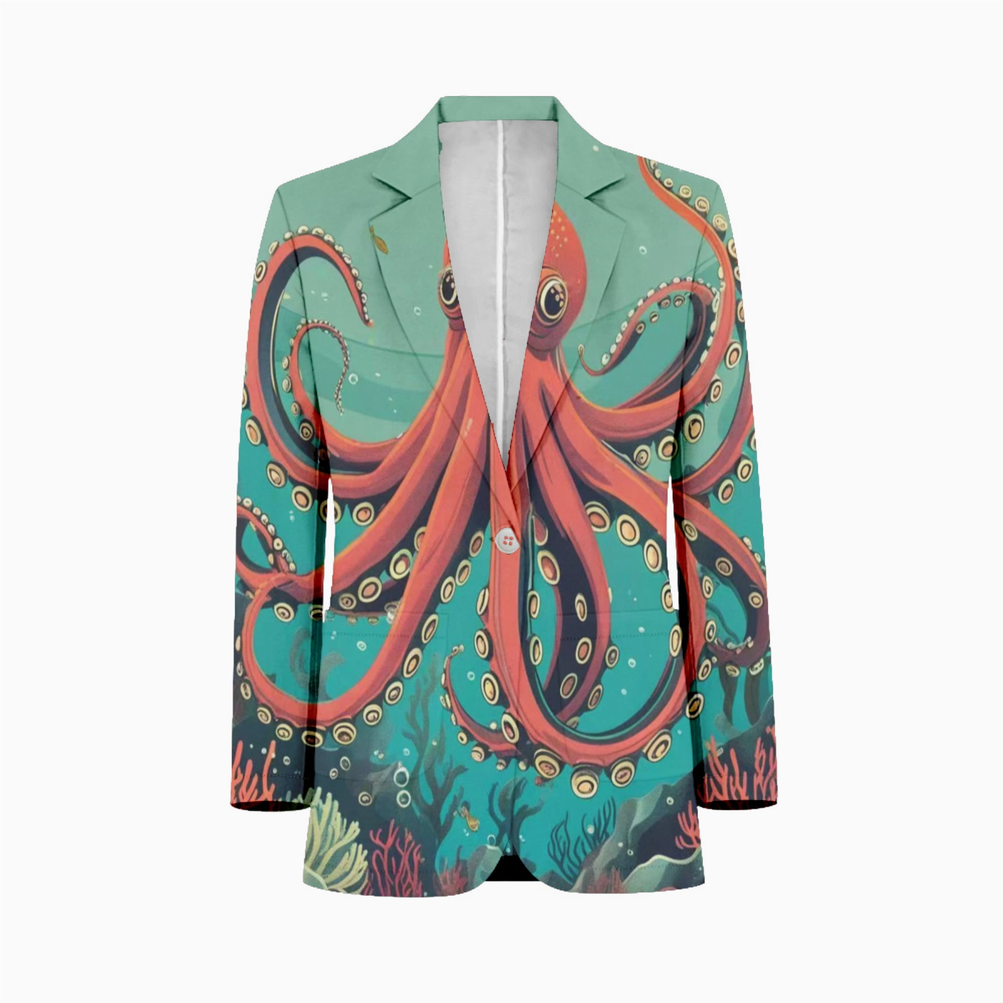 Red octopus Customized Men's Suits full man Shawl Collar Gentleman ...