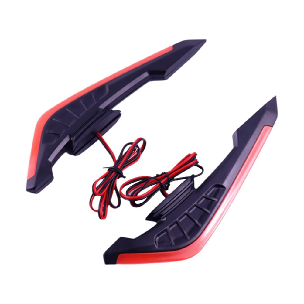 Red pair (A) $ Motorcycle modification accessories 12V with light fixed ...