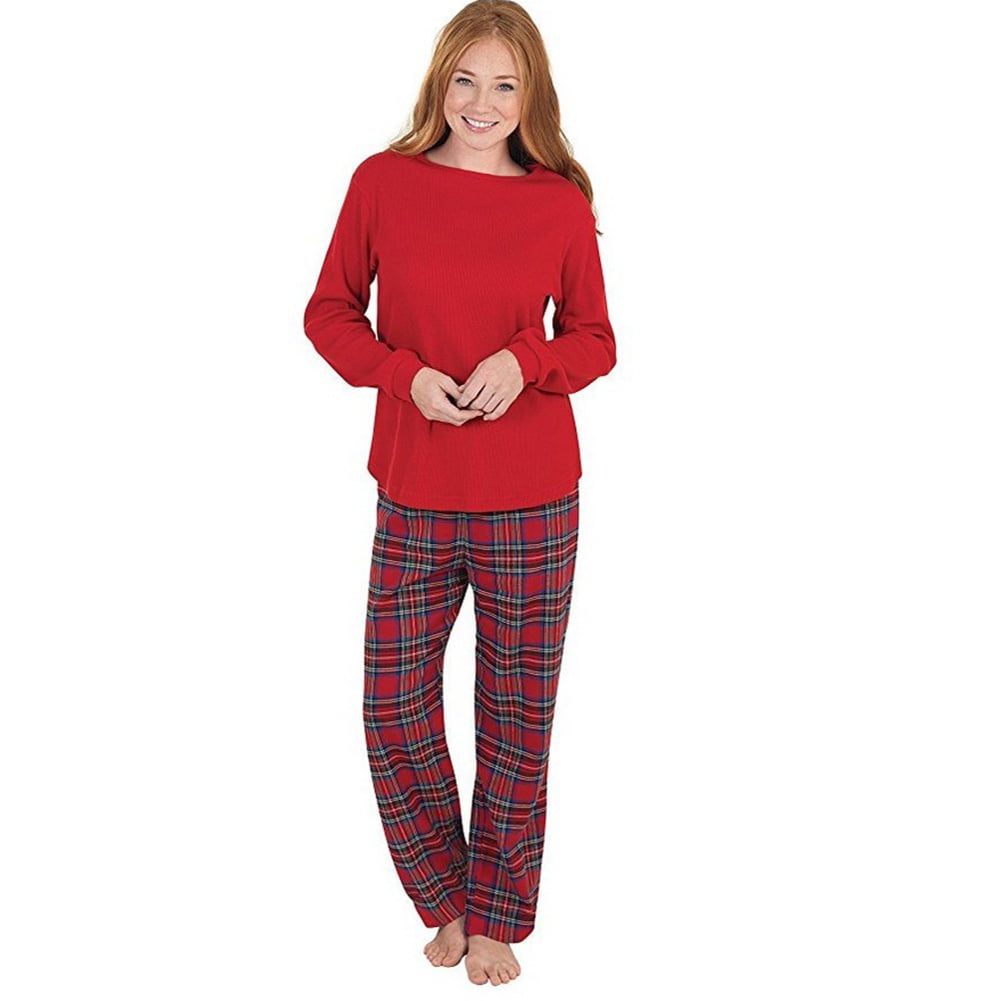 Red plaid Christmas home wear Warm And Full of Festive Atmosphere Funny ...