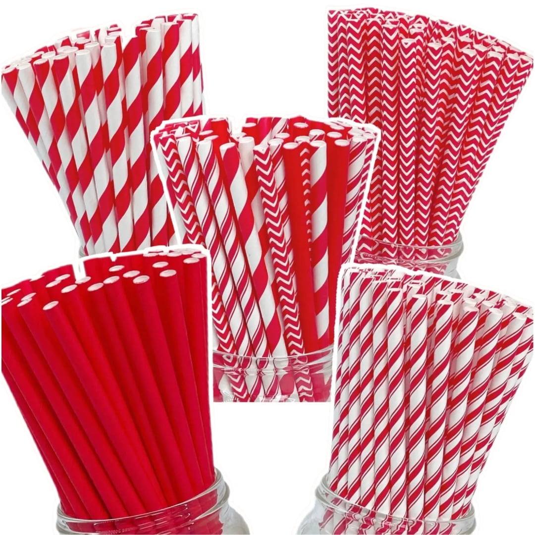 Red series, disposable straws - Walmart.com