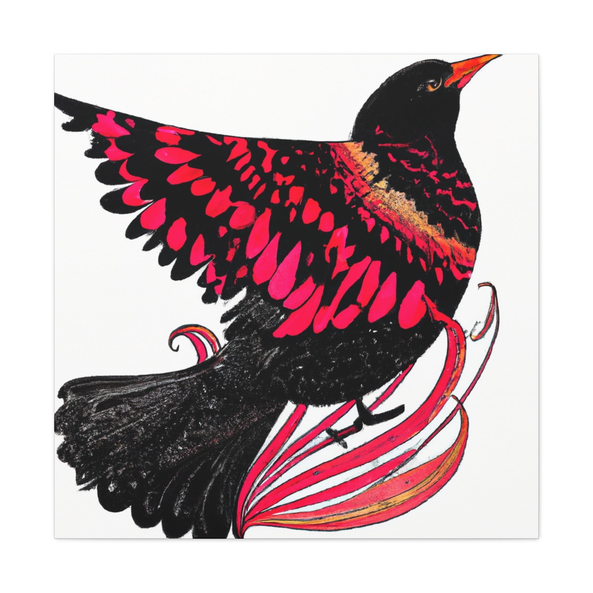 "Red-winged Blackbird Splendor" - Canvas - Walmart.com