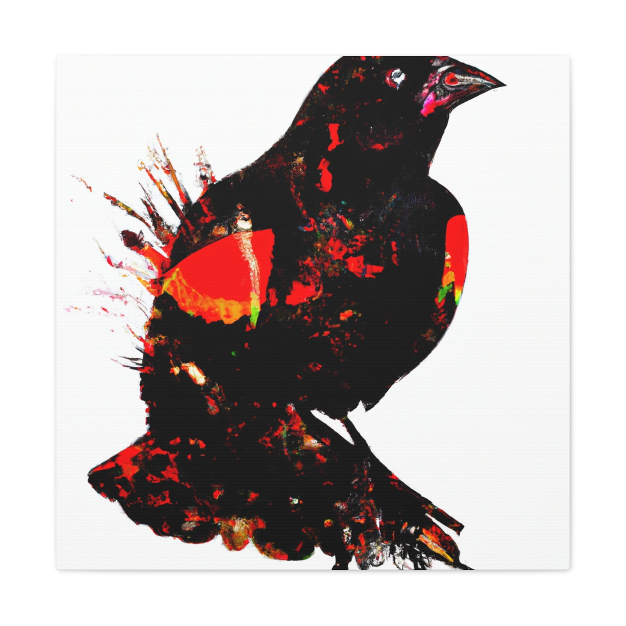 Red-winged Blackbird Symphony - Canvas - Walmart.com