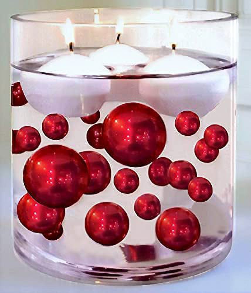 Red with Matching Sparkling Gems - No Hole Jumbo/Assorted Sizes ...