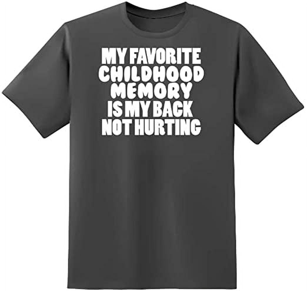 RedBarn Unisex Half Sleeves My Favorite Childhood Novelty Graphic T ...
