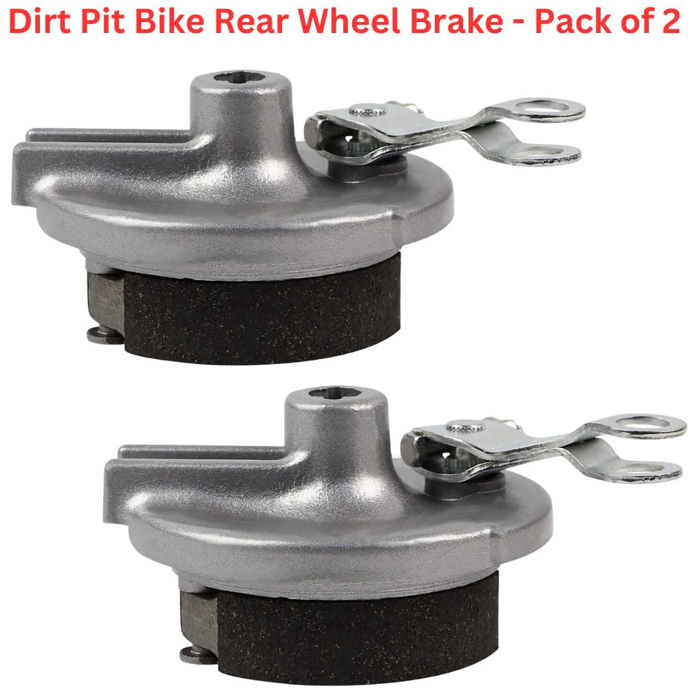 RedCap 1 Pair 10'' Dirt Pit Bike Rear Wheel Drum Brake Shoe System Set for 70-110CC CRF50 ...