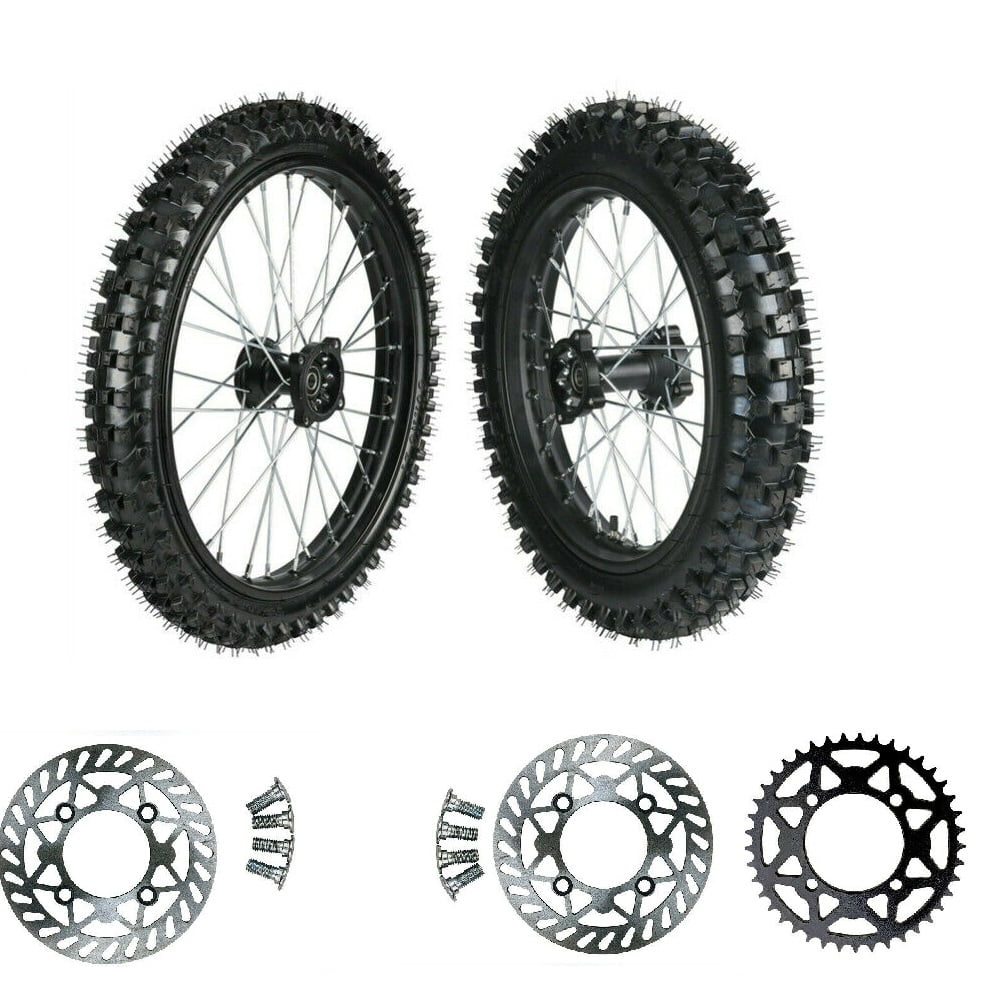 RedCap 19" 16" Motocross Wheel Tire Rim Set Front 70/100-19 Rear 90/100 ...