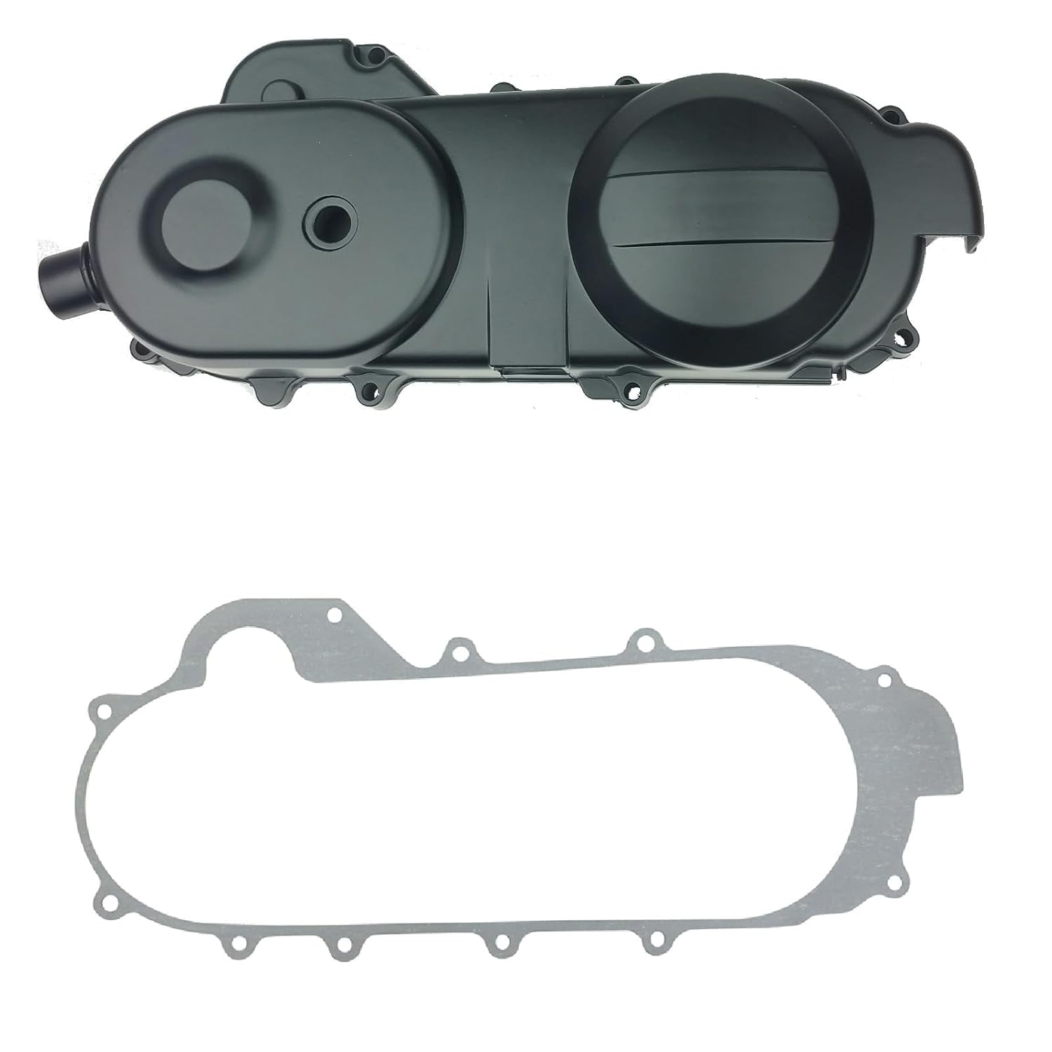 RedCap 50cc Scooter Crankcase 669 Belt Cover Short Black Engine Cover ...